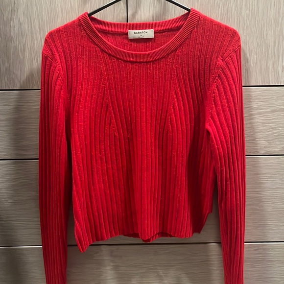 Babaton | Sweaters | Babaton Red Cropped Sweater | Poshmark